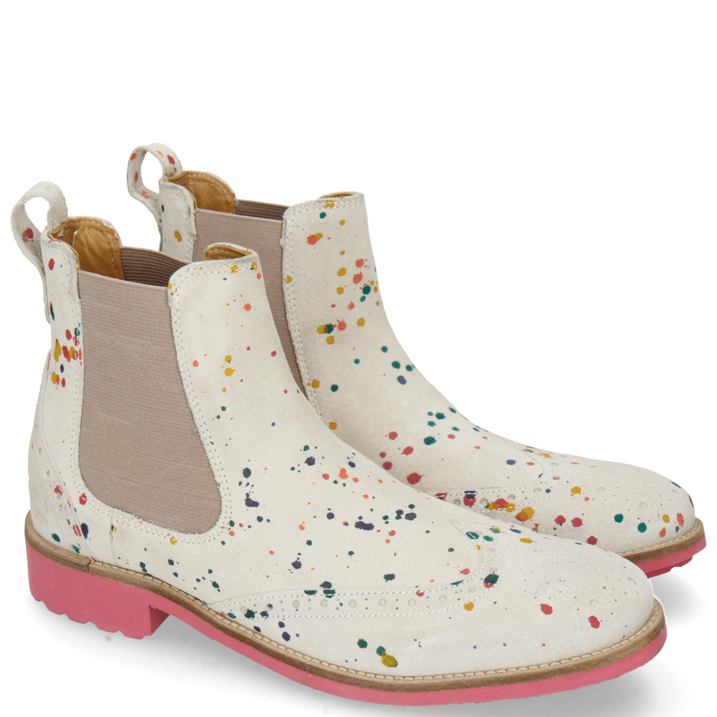 Ella 5 Suede White Dots Multi – Second Walk